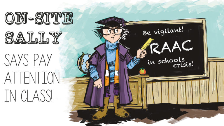 On-site Sally - lessons from the RAAC crisis